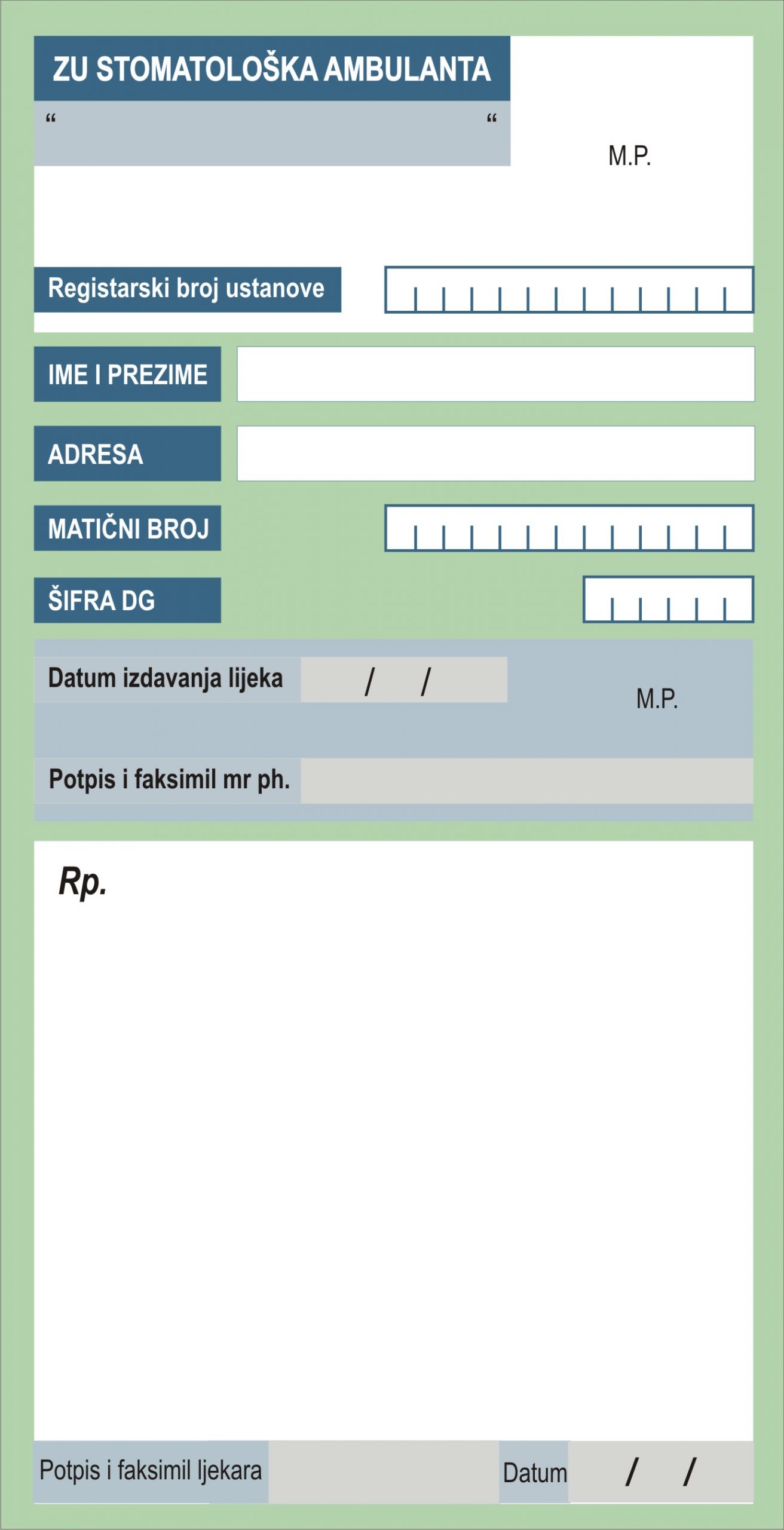 Propisivanje i izdavanje lijekova - komorastomatologa.com